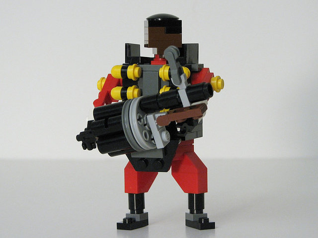 Les personnages de Team Fortress 2 en Lego – La boite verte