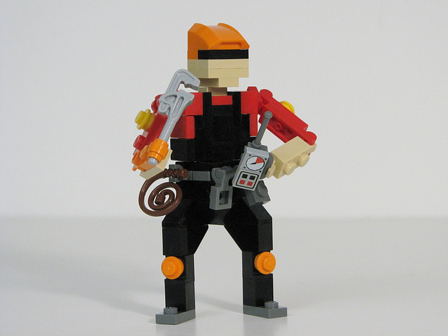 Les personnages de Team Fortress 2 en Lego – La boite verte
