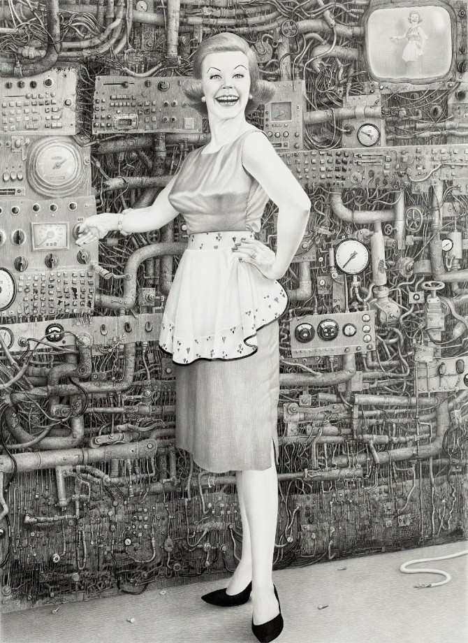 drawing by Laurie Lipton – La boite verte